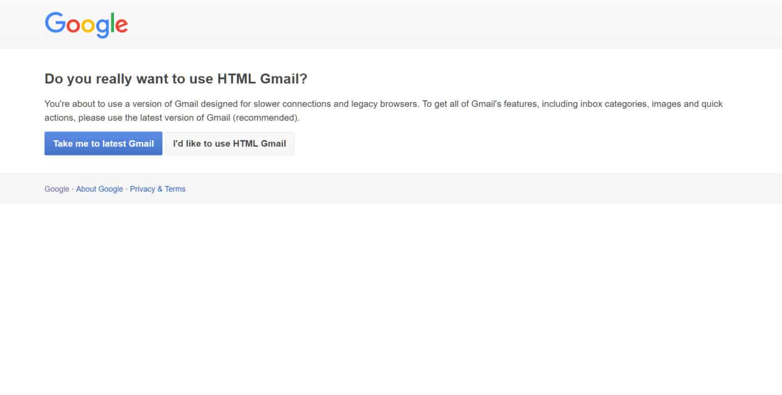 Google set to pull the plug on its version of Gmail designed for slower internet connections ...