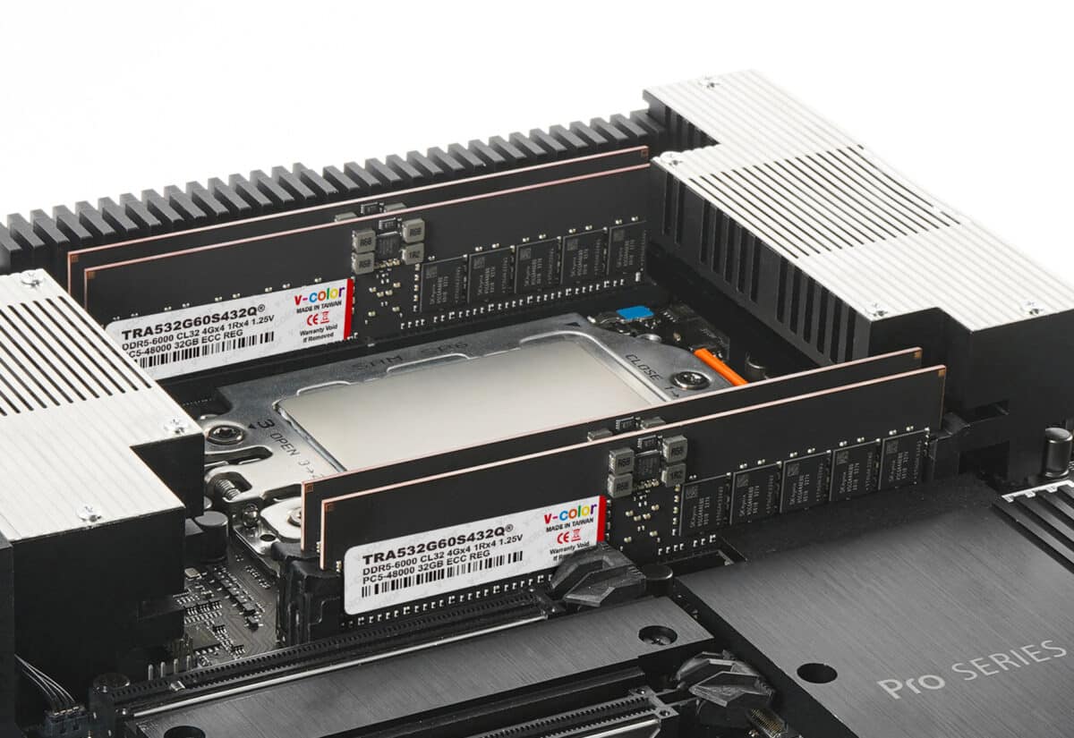 V Color Announces Overclocking Ddr5 R Dimms For Amd Trx50 Motherboards