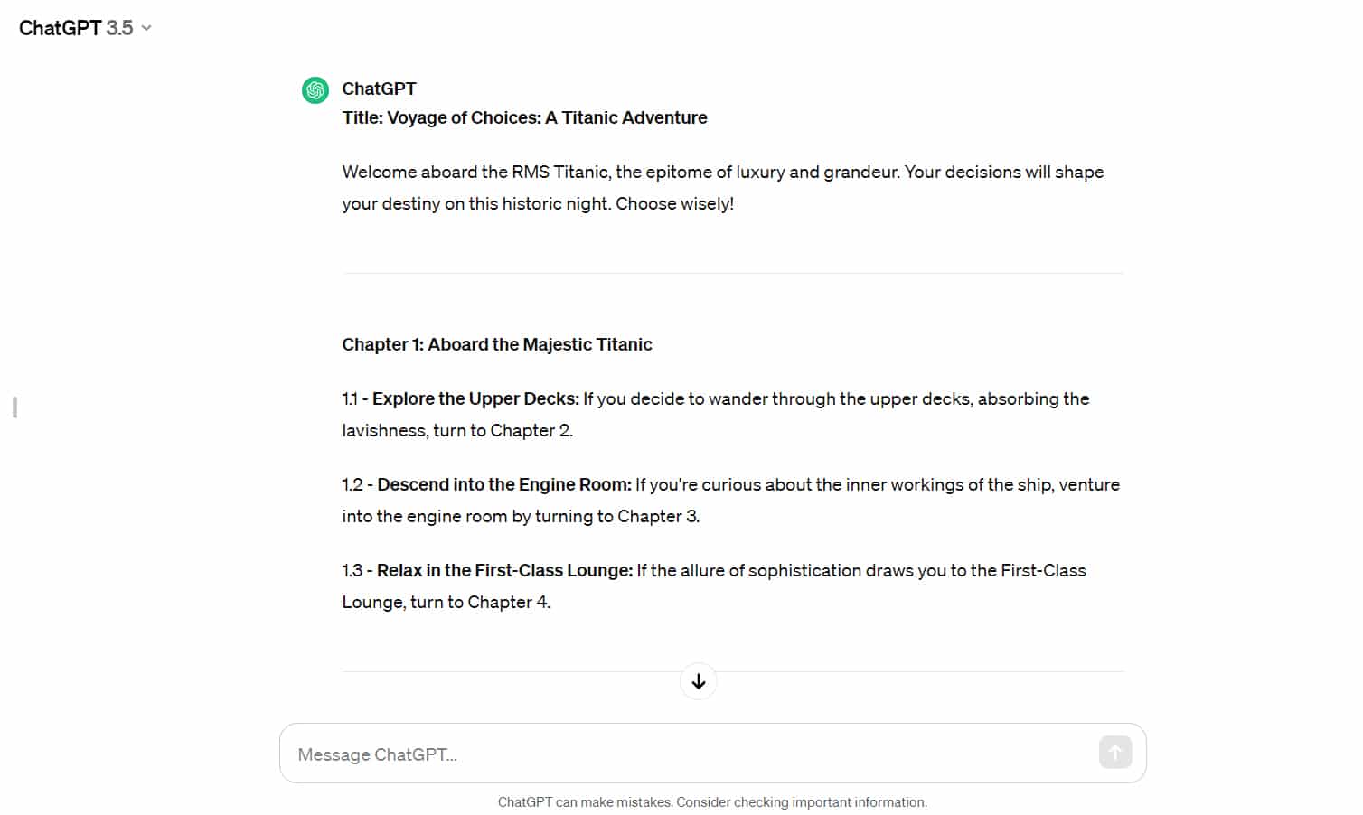 ChatGPT can make fully playable 'choose your own adventure' games ...