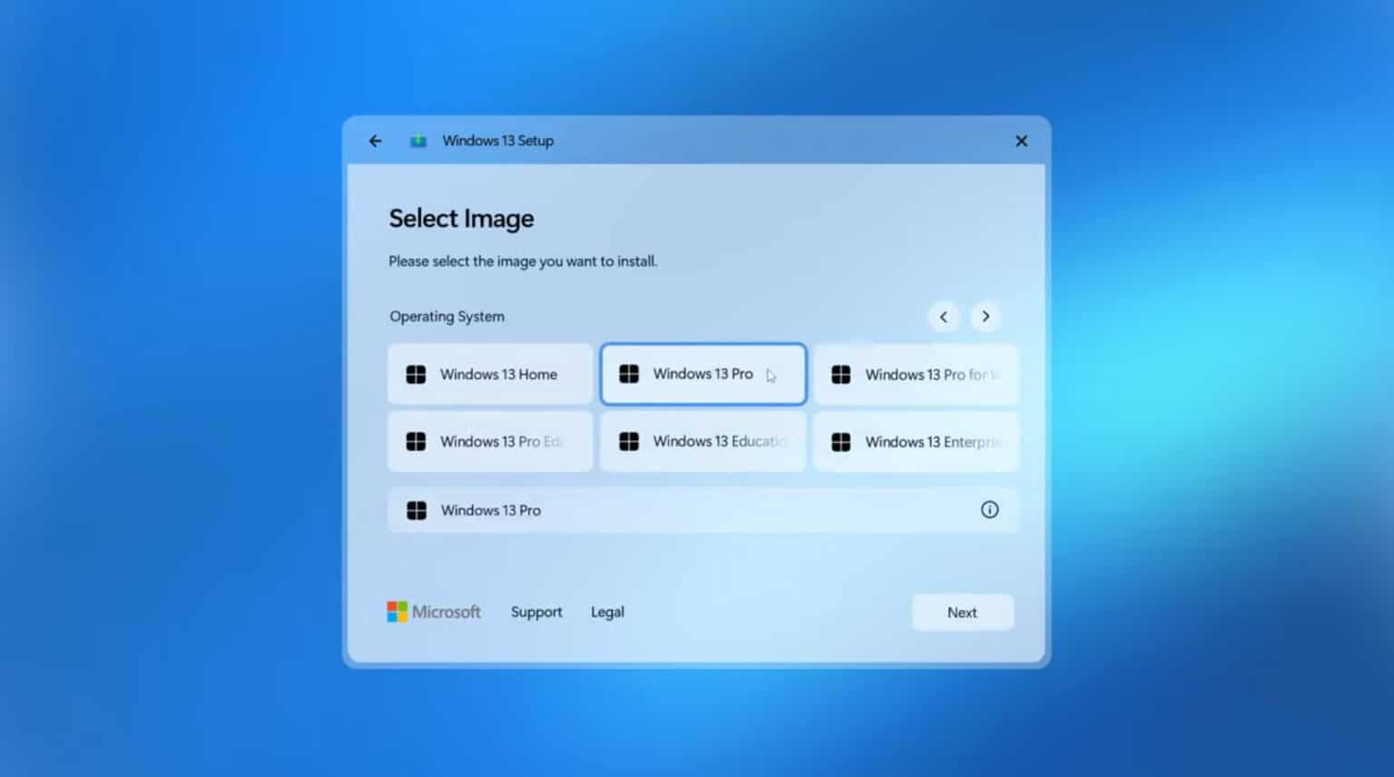The stunning Windows 13 - yes, 13! - is the Microsoft operating system ...