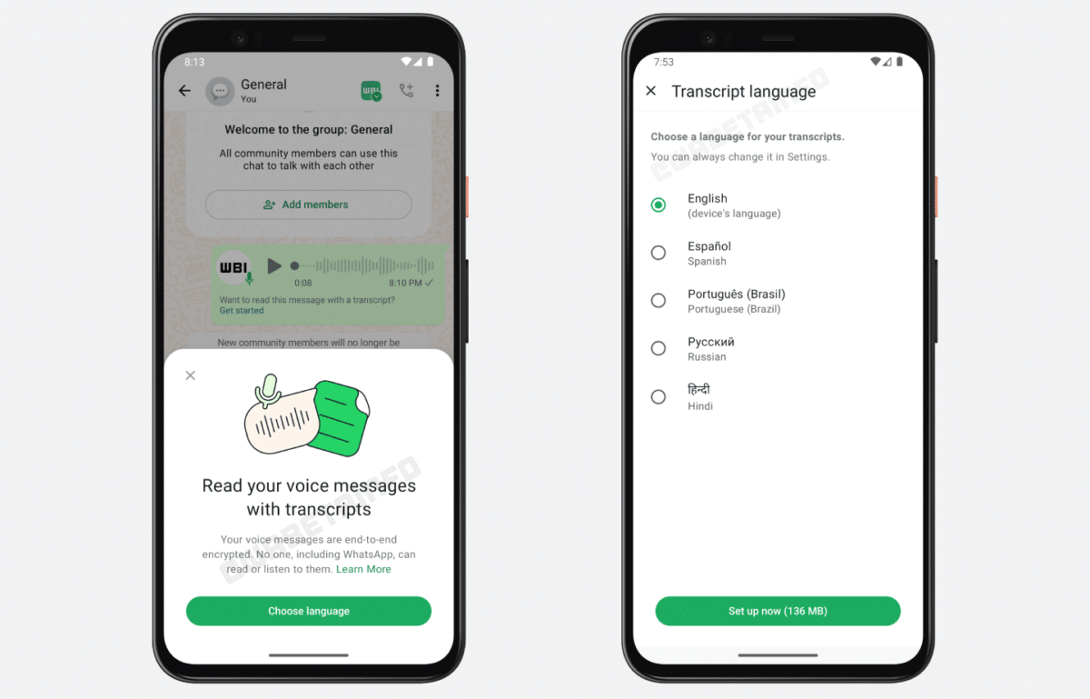WhatsApp is gaining a handy transcription option for voice messages ...