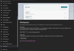 Launch multiple apps at once with the new Workspaces module in Microsoft PowerToys v0.84.0 ...
