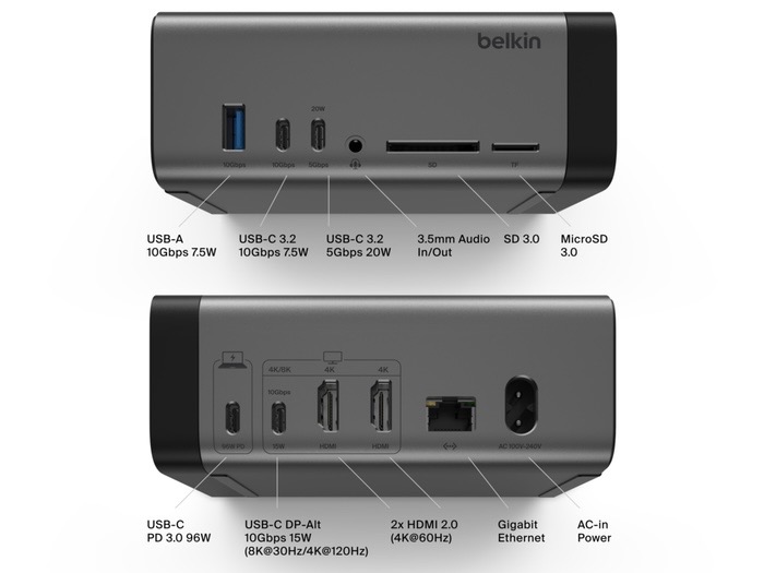 Belkin launches Connect USB-C 11-in-1 Pro GaN Dock with 150W power ...