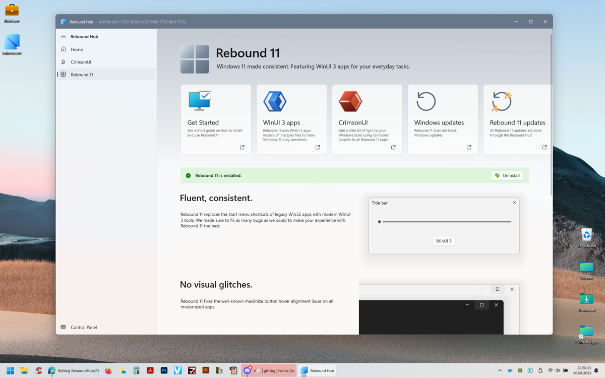 Rebound 11 fixes Windows 11's flaws - without altering system files ...