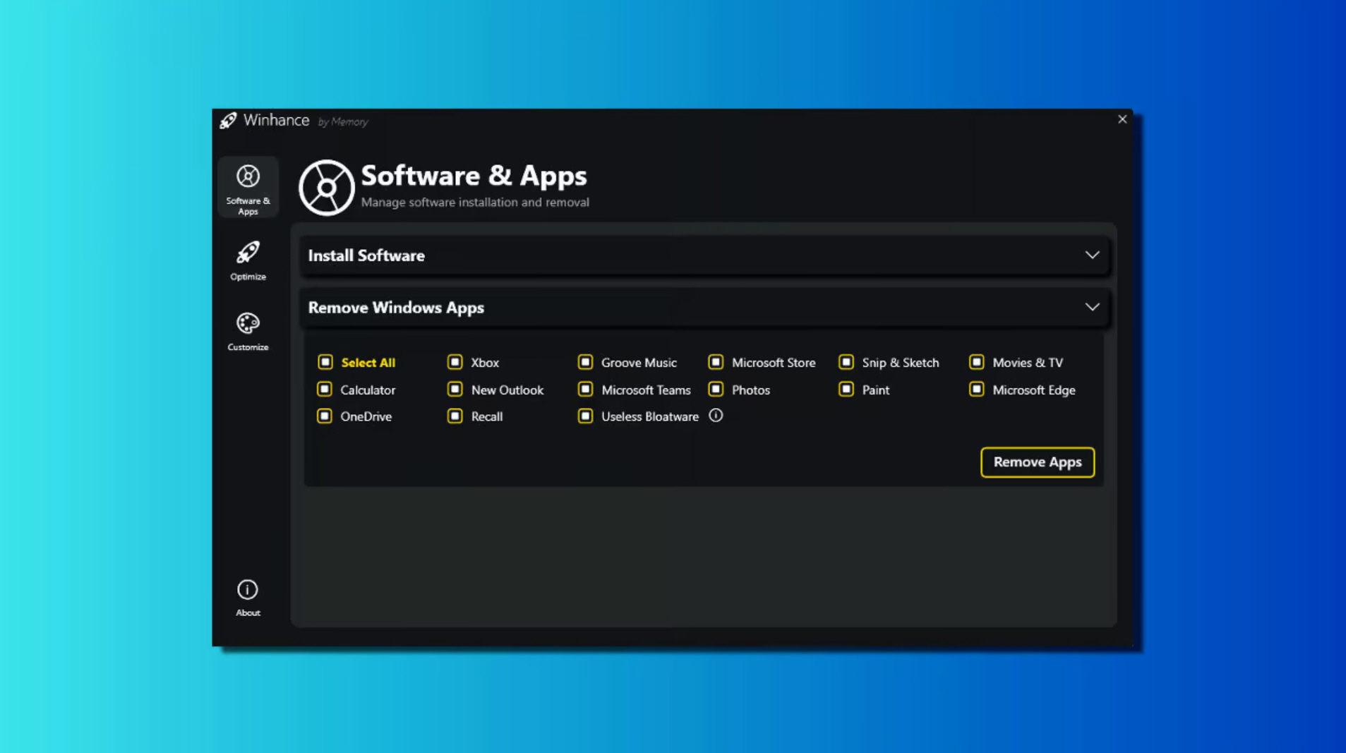 Winhance transforms Windows 11 (and Windows 10) into the bloat-free, faster operating system you ...