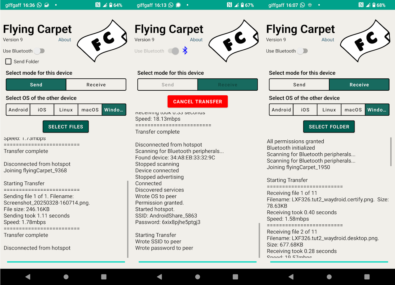 Flying Carpet 9.0 gives you AirDrop-like functionality across ALL your ...
