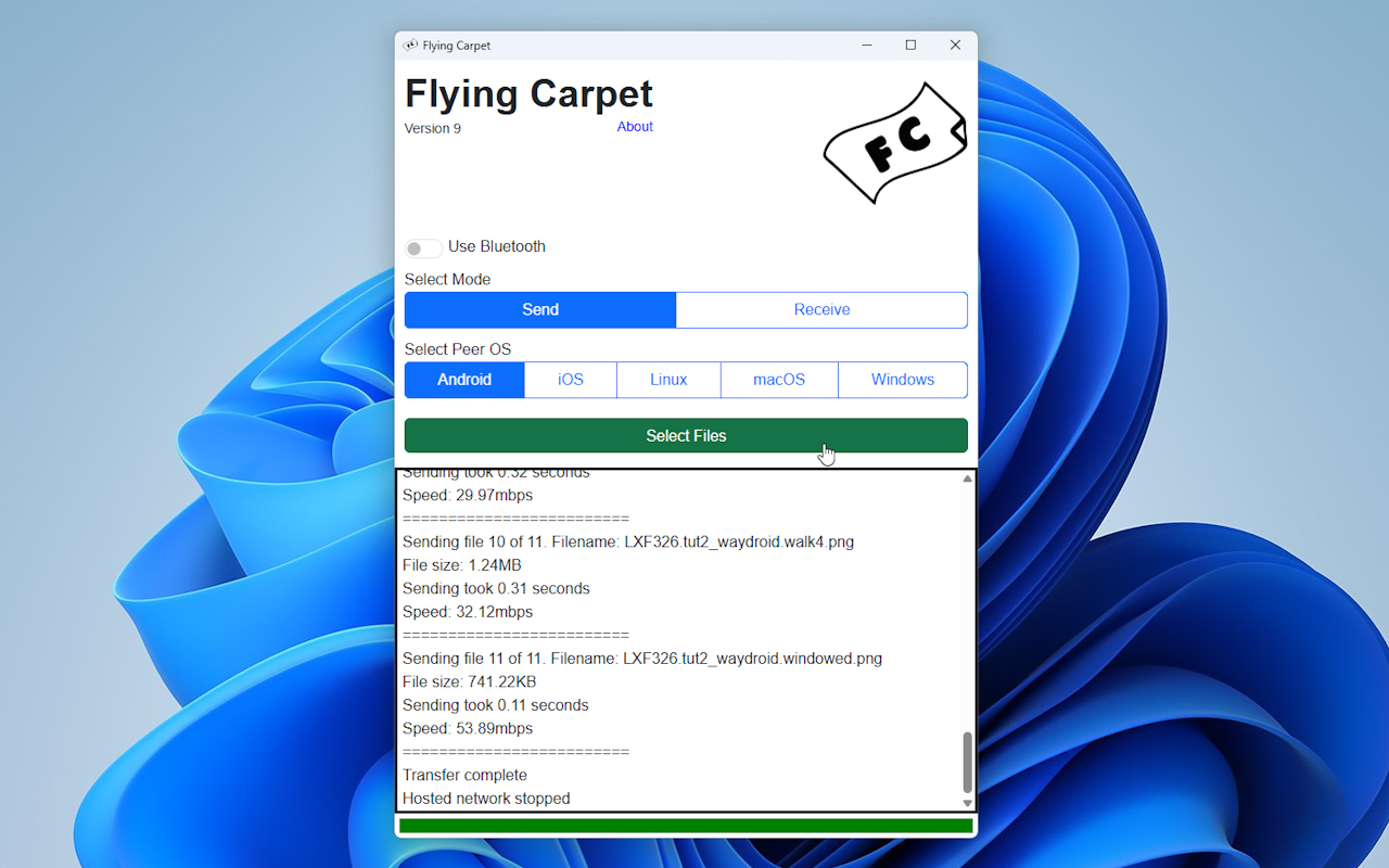 Flying Carpet 9.0 gives you AirDrop-like functionality across ALL your ...