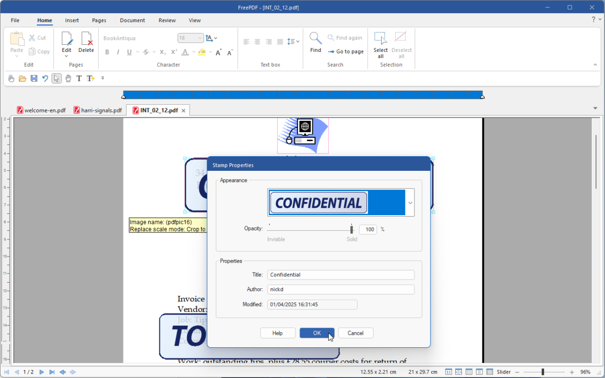 FreePDF 2025 provides basic PDF editing tools for no cost, adds tab ...