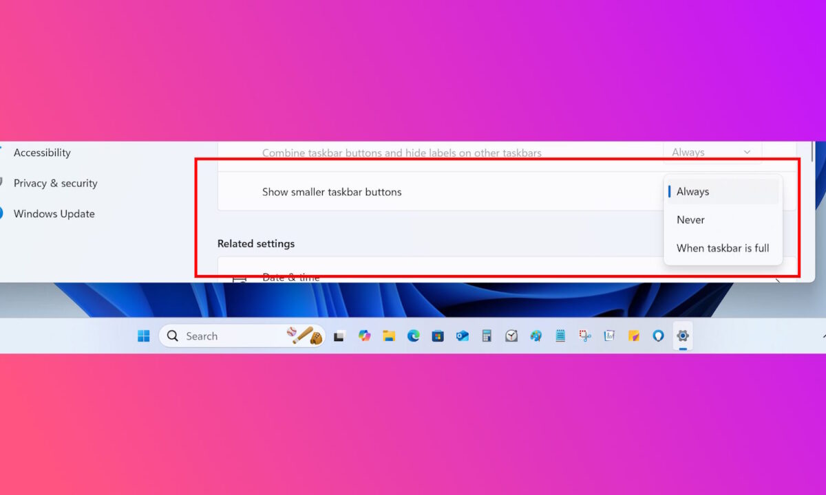 Microsoft is finally letting you change the size of taskbar icons in Windows 11 - BetaNews