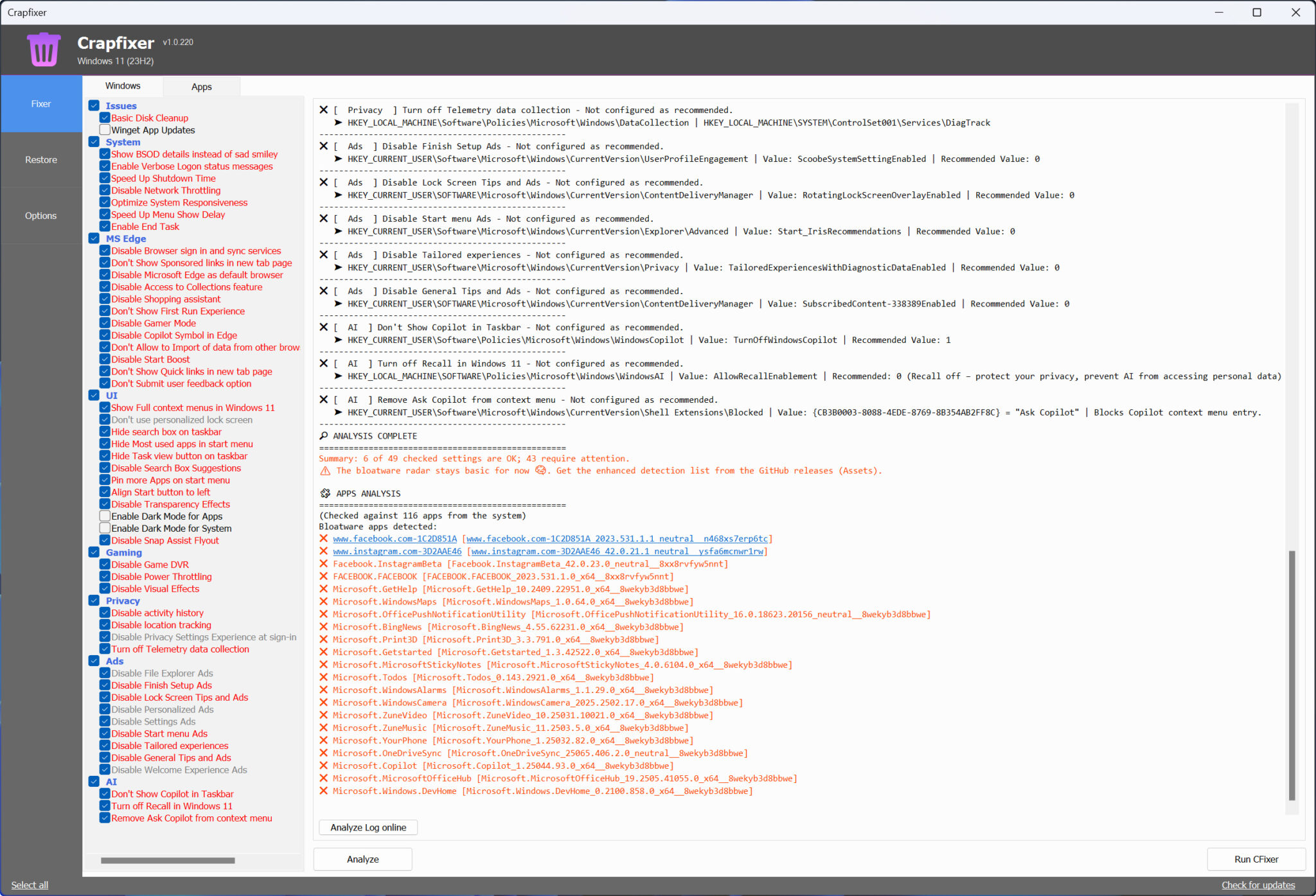 Crapfixer 1.0 is here to fix Windows 11 and turn it into the operating system you deserve ...