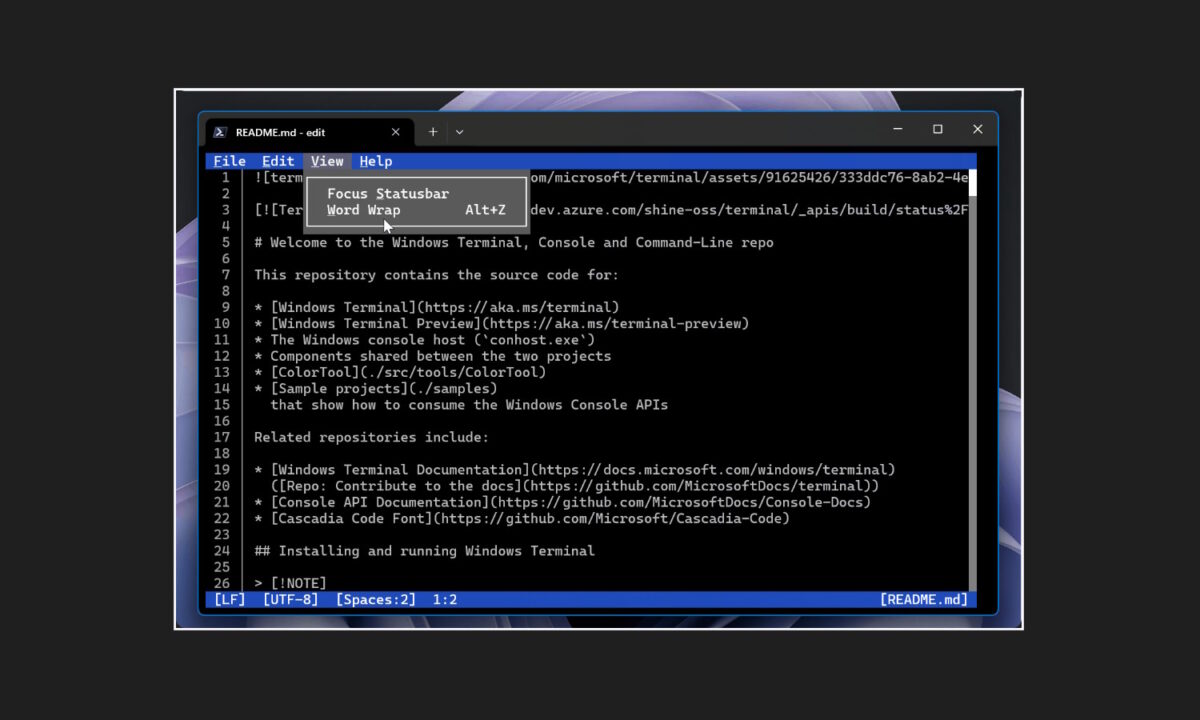 Microsoft launches Edit, its new open-source command line text editor - BetaNews