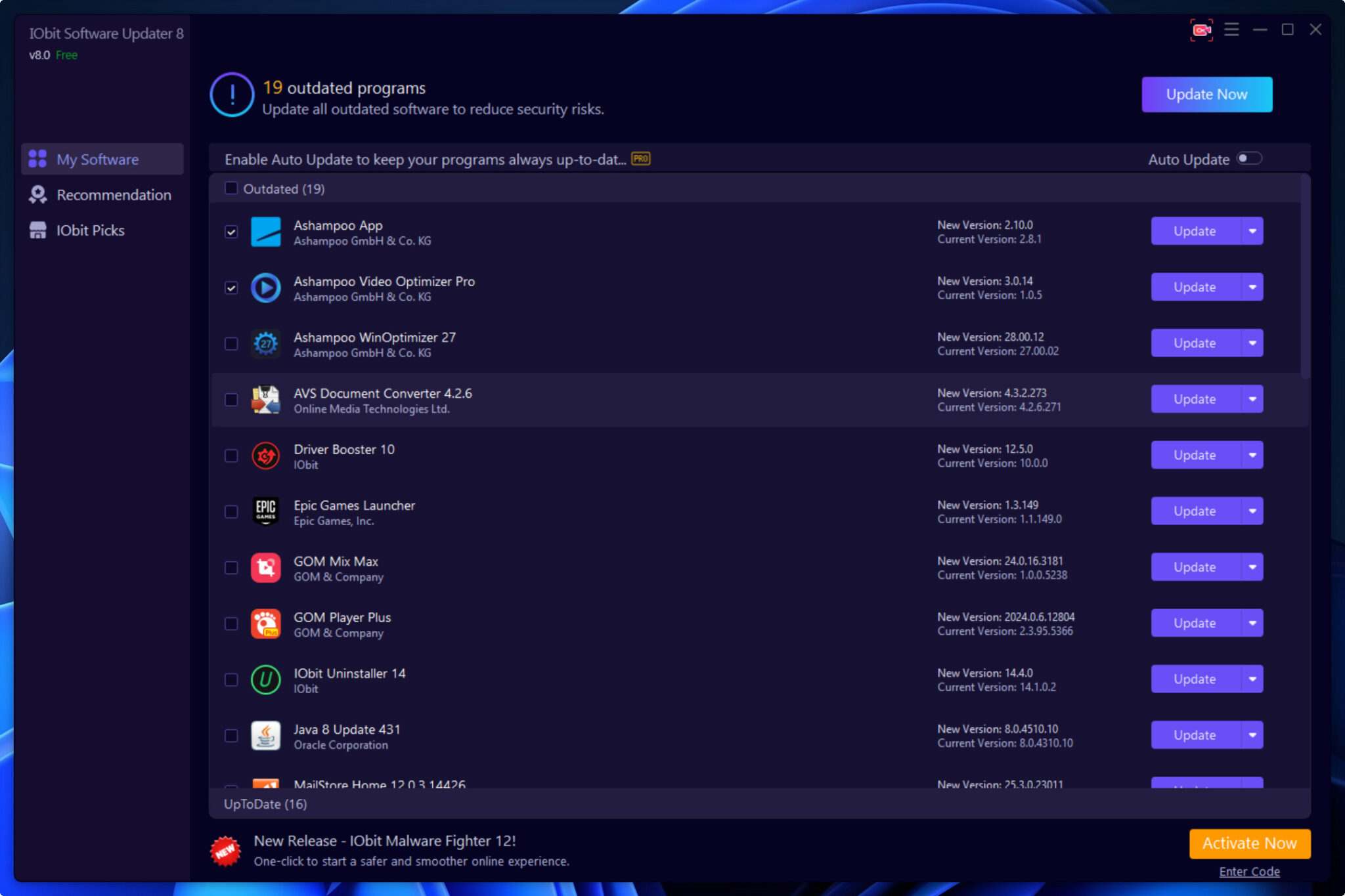 IObit Software Updater 8 makes app updates faster and safer - download ...