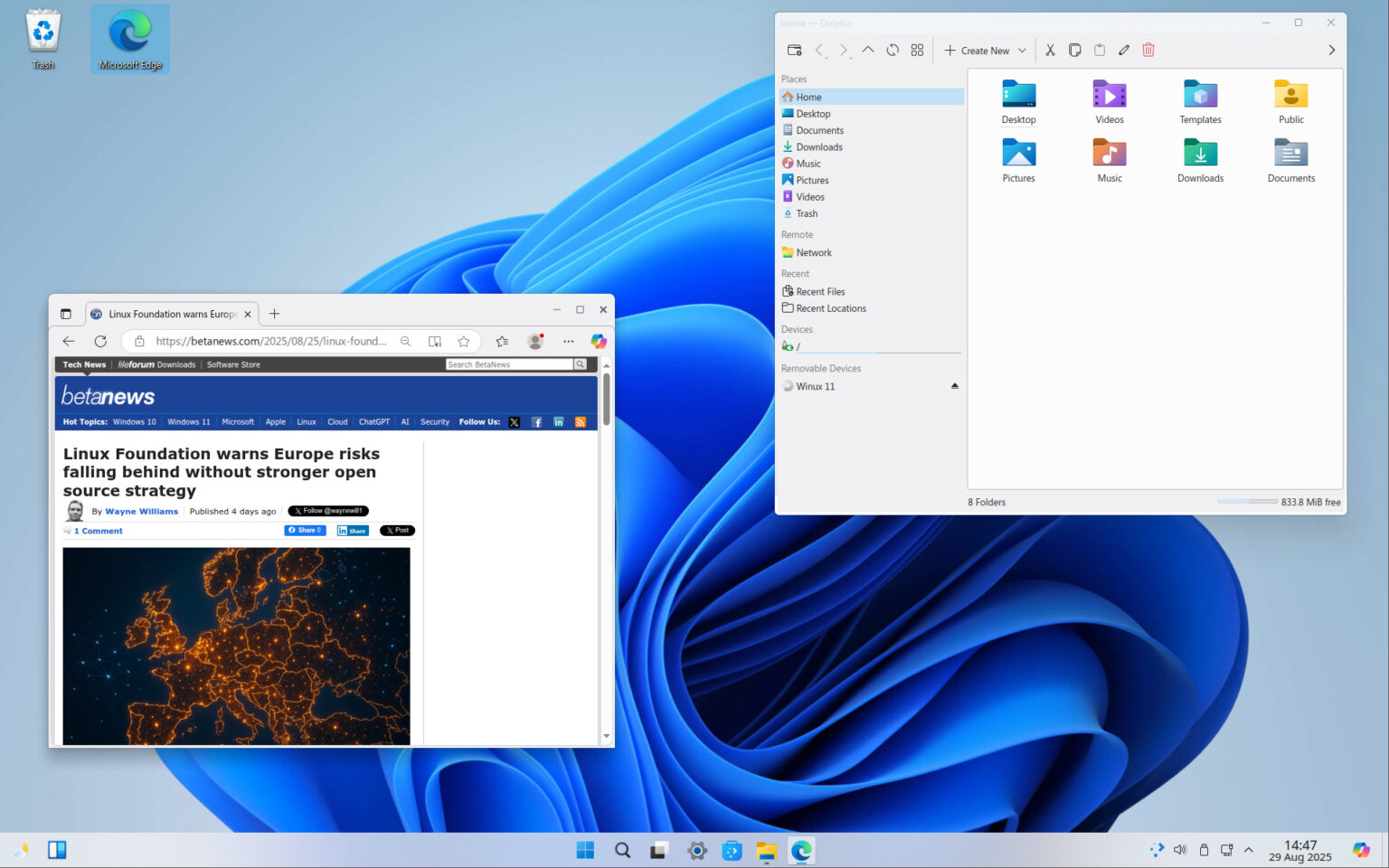 This updated Windows 11 clone is Linux underneath and makes your old PC run faster - get it now ...