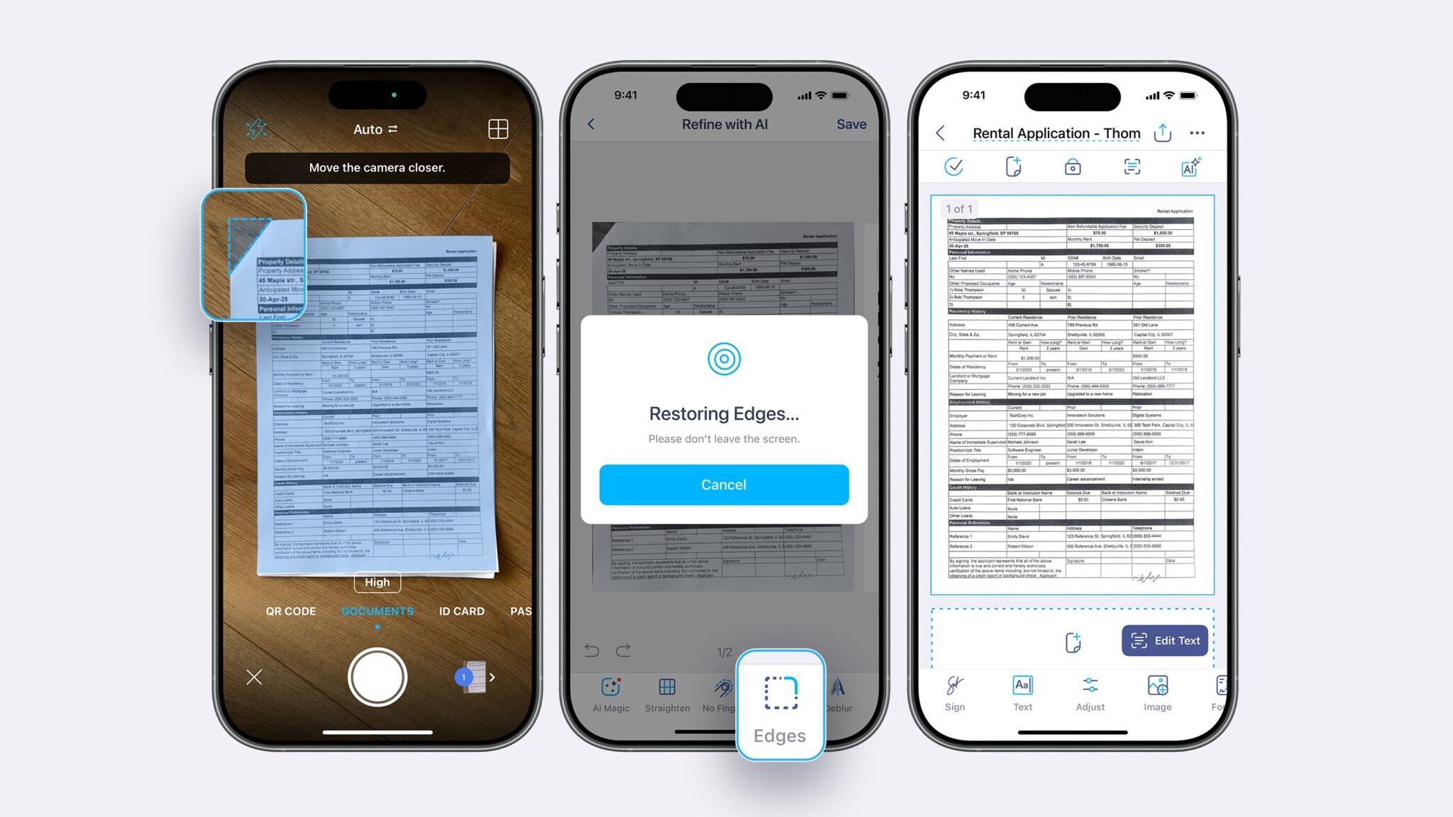iScanner introduces AI edge repair to fix stapled and damaged document ...