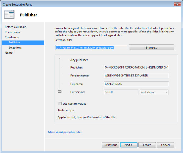 Windows 7s New Create Executable Rules Wizard Which Enables Admins To Prevent Unwanted