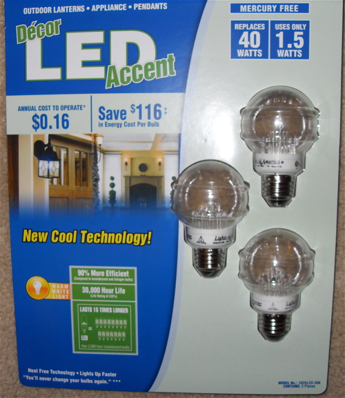 "Big box" 40 watt LED bulbs