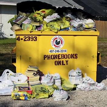 Phonebooks in dumpster 200 pix
